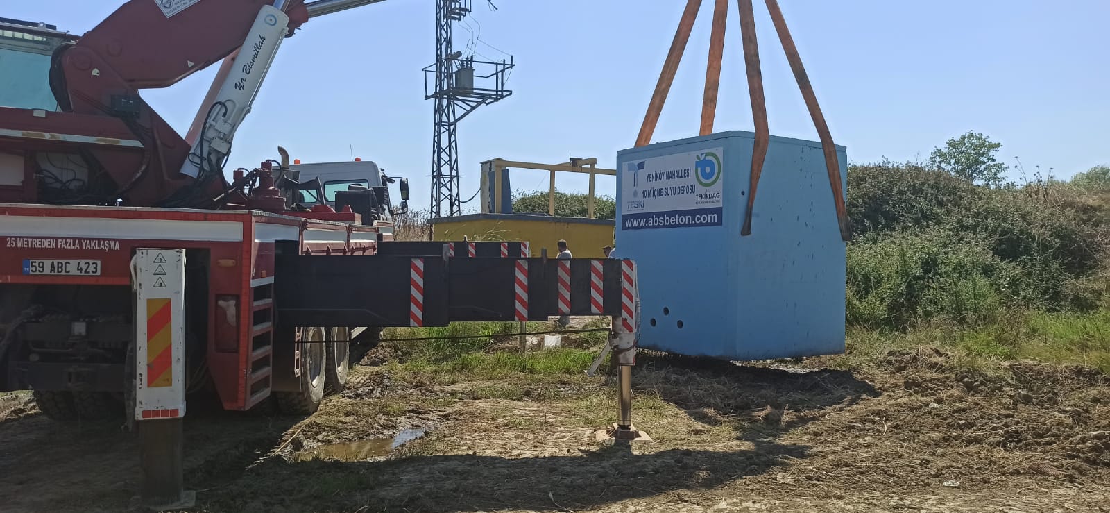 TESKİ PREFABRİK BETONARME DEPOLARLA İÇME SUYU TEMİN ÇALIŞMALARINA HIZ VERDİ